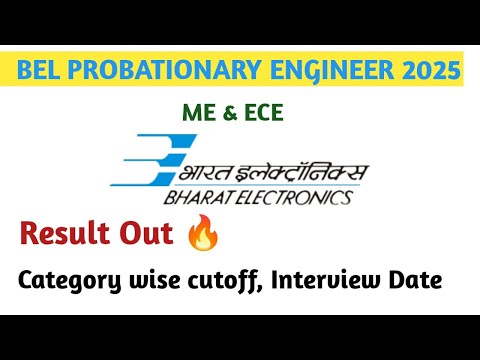 BEL PE Expected Cutoff 2025 🔥 | BEL Probationary Engineer Cutoff (ECE, ME, EE) | Safe Score & Result