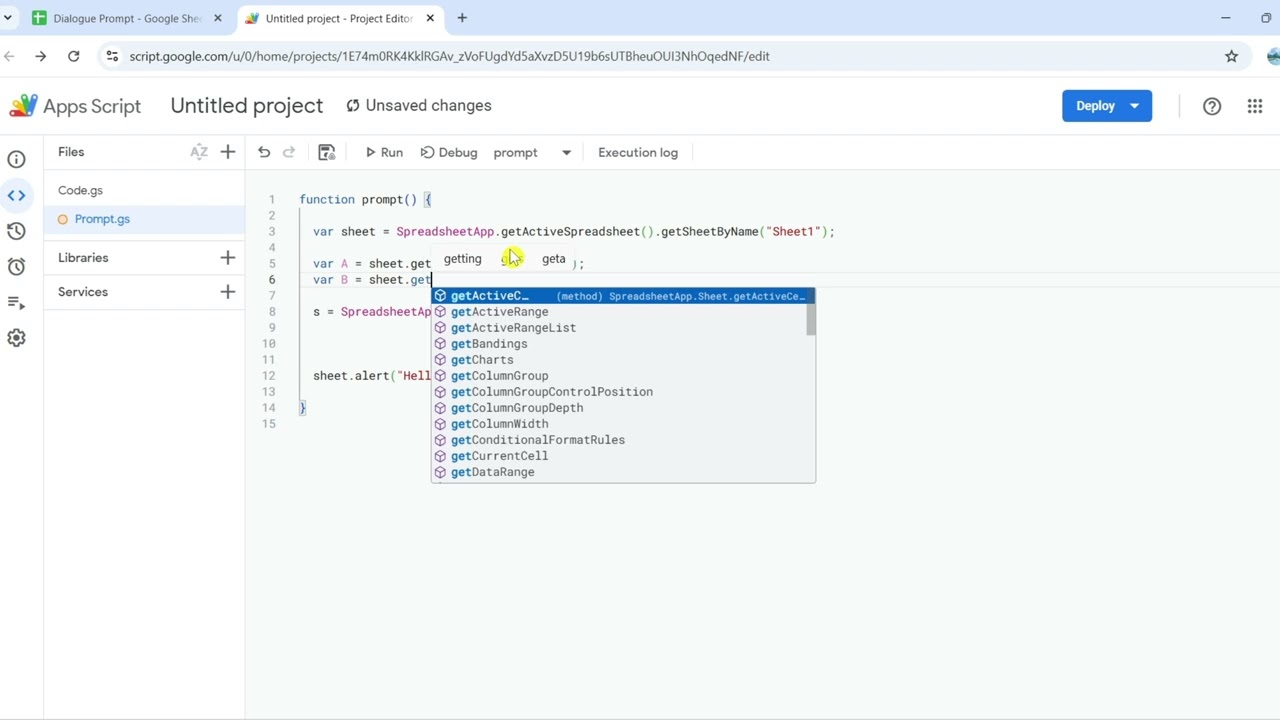Google  Apps Script course(7) :Alert Dialogue Box