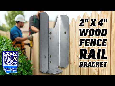 Wood Fence Rail Bracket For 2x4 Dimensional Lumber