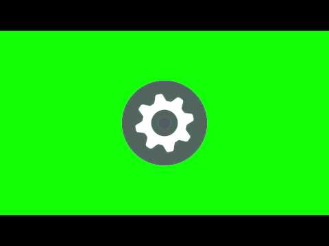Free Gear Icon Animation HD Green Screen