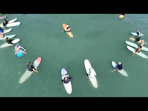 Memorial paddle out.