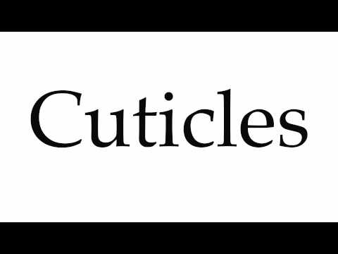 How to Pronounce Cuticles