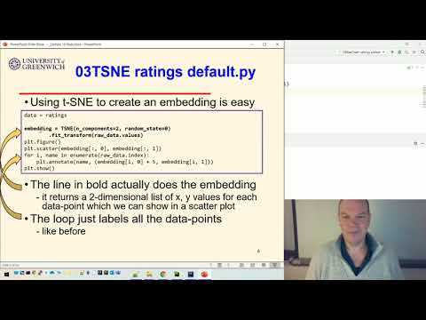 Visualisation 10-3: Reduction - tSNE - perplexity