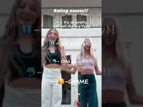 Rating names!!! By Anna🦋 Only Anna can rate them!
