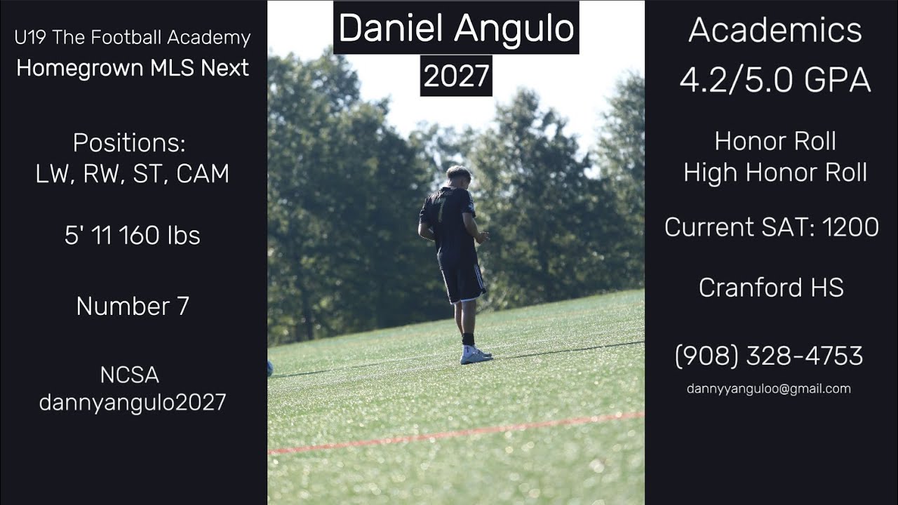Daniel Angulo 2027 Fall Highlights || U19 The Football Academy Homegrown MLS Next