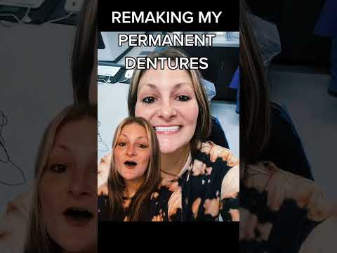 PERMANENT DENTURE UPDATE #dentures #smile #toothless #noteeth #denturegang #denturelife