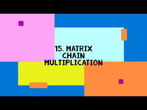 64 - Matrix Chain Multiplication - Definition 1