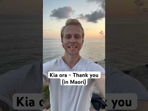 Thank you in Maori - Kia ora. #goldenhourhabits #languagelearning #mäori