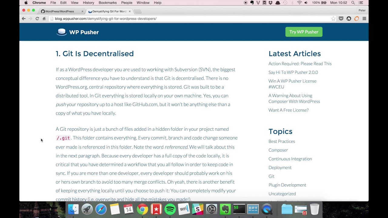 #3 Git vs. Subversion - Git for WordPress Developers