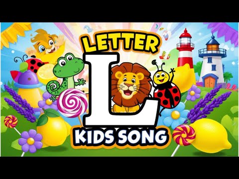 Letter L song for kids| Words beginning with L | Songs about the ABC alphabet | L words |
