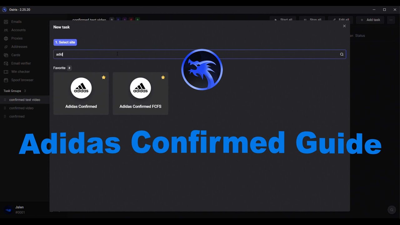 Osiris Raffle Bot Adidas Confirmed Guide