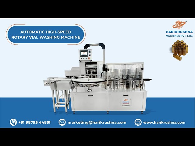 Vial Washing Machine - Pre-Filled Syringe Filling & Stoppering Machine ...