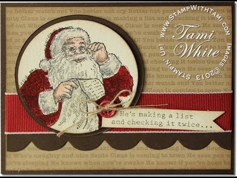 Stampin' Up Santa's List Christmas Card