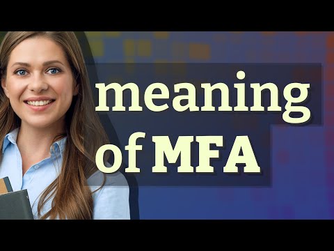 Mfa | meaning of Mfa
