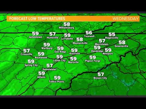 Weather forecast for Maryville and Knoxville Tennessee