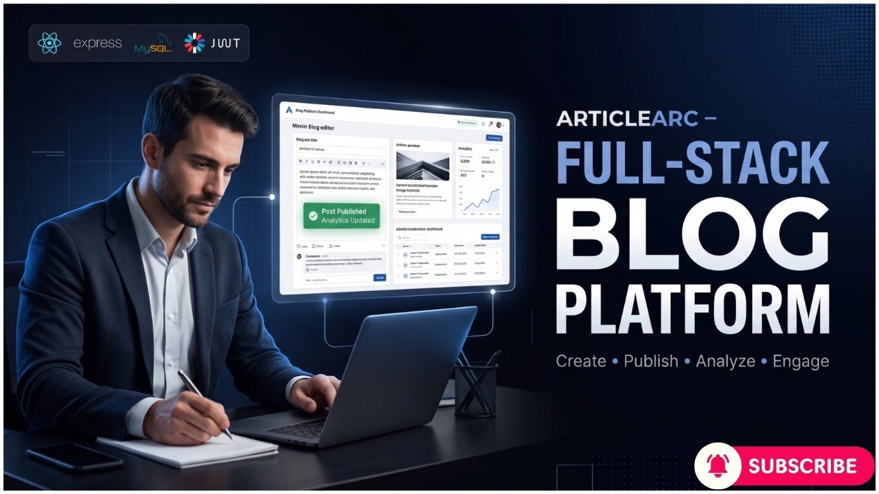 ArticleArc Full-Stack Blog Platform #fullstack #mysql #codingforbeginners #mernstack #coding #nodejs