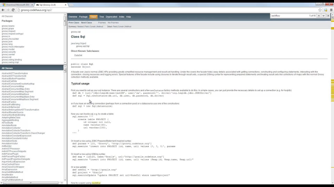 Groovy MS Sql Server Connection