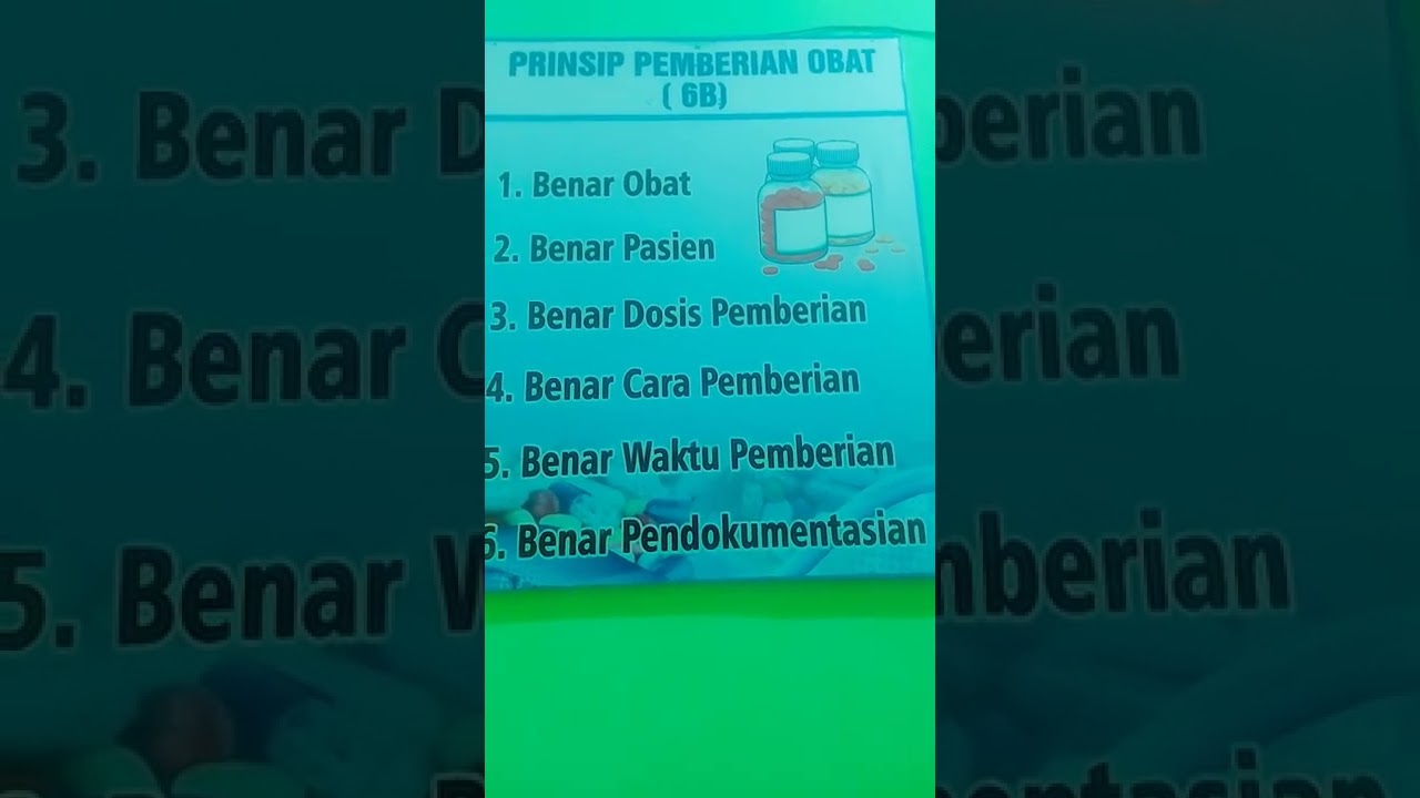 prinsip 6 benar dalam pemberian obat
