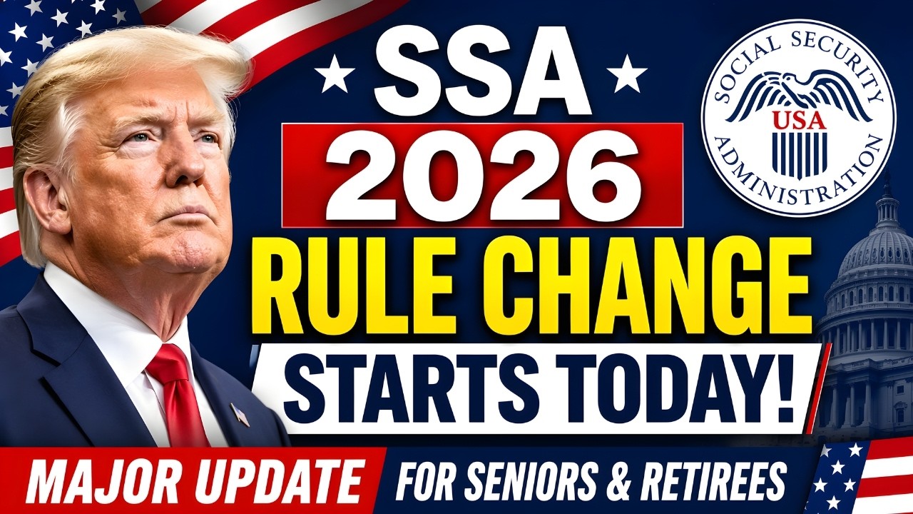 SSA 2026 Rule Change Starts Today 🚨 Social Security, SSI & SSDI Major Update!