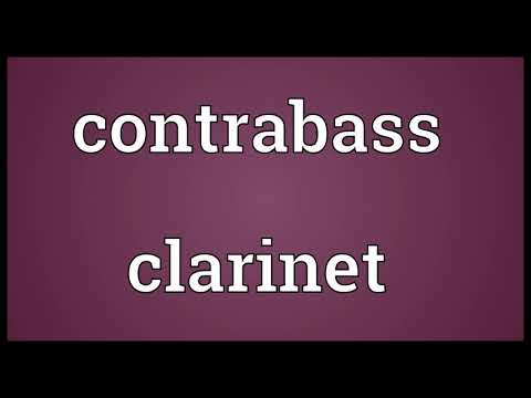 Contrabass clarinet Meaning