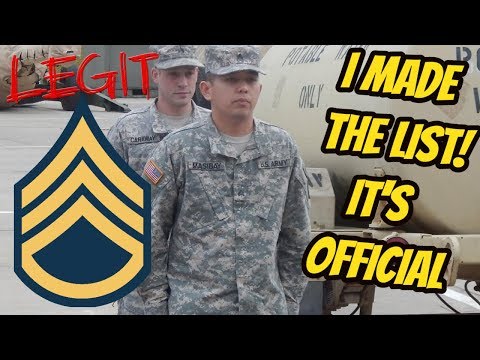 I'M GETTING PROMOTED TO E6 ARMY MEDIC STAFF SERGEANT!!!