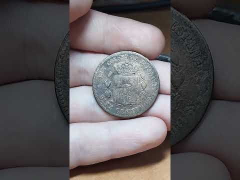10 Centimos - Alfonso XII - España - 1879 coin #shortsvideo