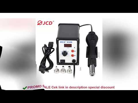 JCD Hot air gun 858D 2 in 1 soldering station 700W 110V 220V BGA Rework SMD SMT welding repair tool