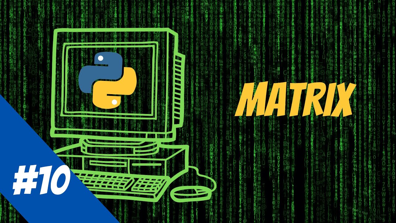 Python beginner tutorial: #10 Matrix Rain