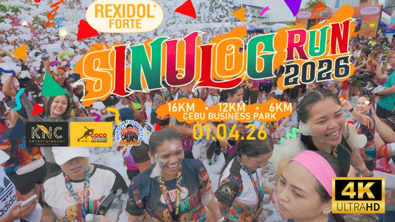 Sinulog Run 2026 Walkthrough | First Run Event of the Year in Cebu Business Park & Foam Party