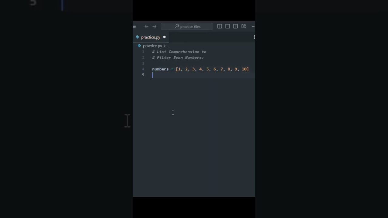 Filter Even Numbers | #python #pythonprogramming#coding#learnpython #pythonforbeginners