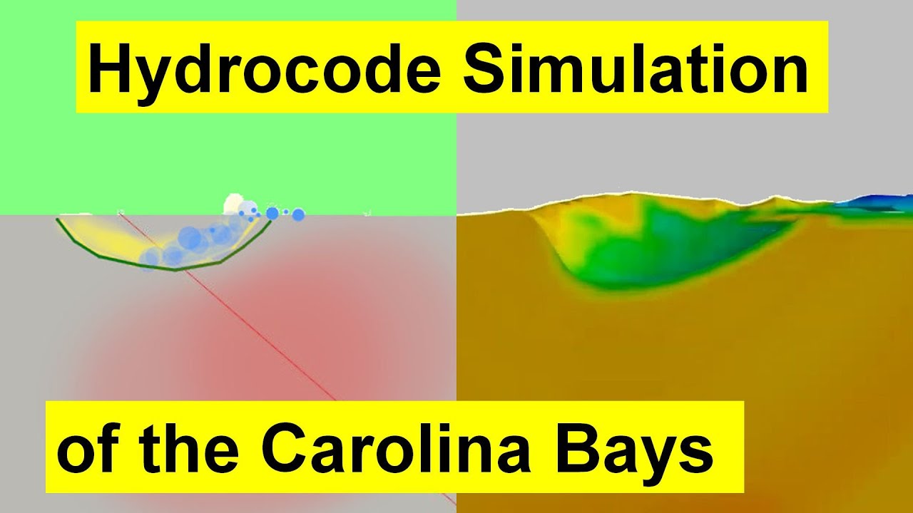 Hydrocode Simulation of the Carolina Bays