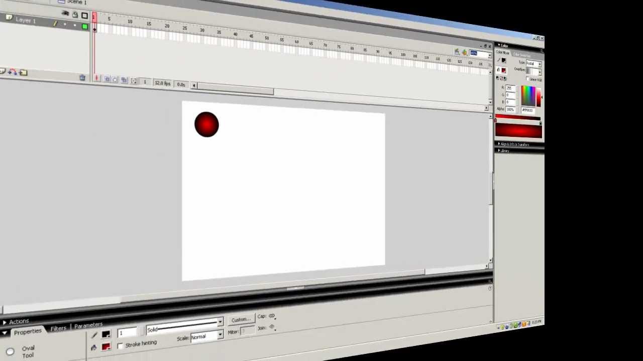 Making a simple animation in flash 8