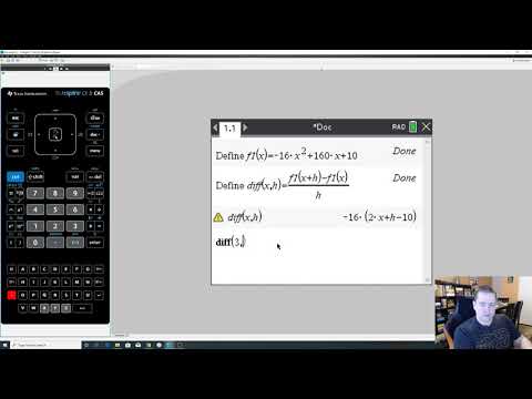 Difference Quotient in the nSpire CAS