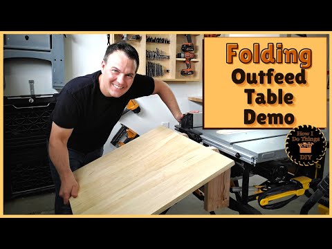 DeWalt DWE7491RS Folding Outfeed Table Demo #shorts #woodworking #howidothingsdiy