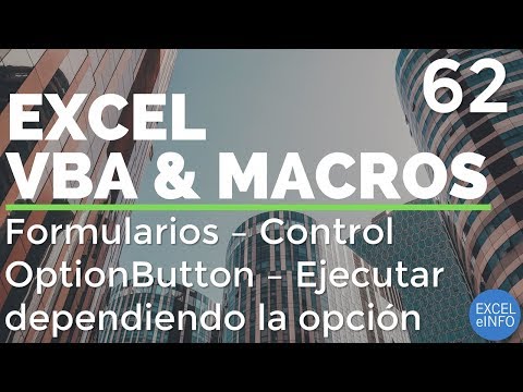 Excel VBA and Macros - Chapter 62 - UserForms | OptionButton - Run based on the chosen option
