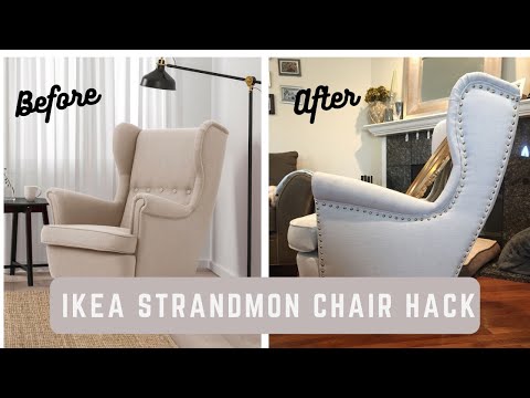 IKEA Strandmon Chair Hack | DIY | How to make an accent chair