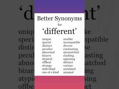 Better synonyms for "different" Learn alternatives of a word #englishvocabulary #englishspeaking