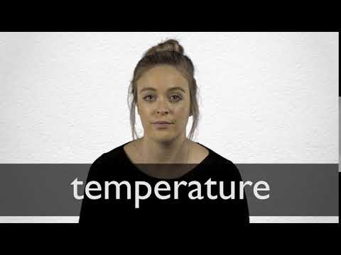 How to pronounce TEMPERATURE in British English