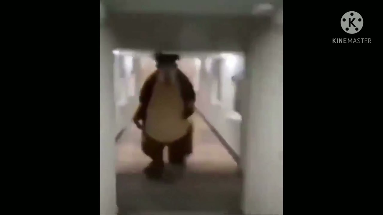 Bear suit chasing FNAF music meme