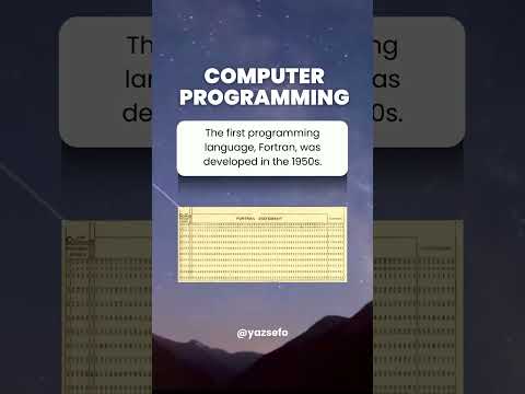 The first programming language, Fortran, was developed in the 1950s #yazsefo #shorts #yearofyou