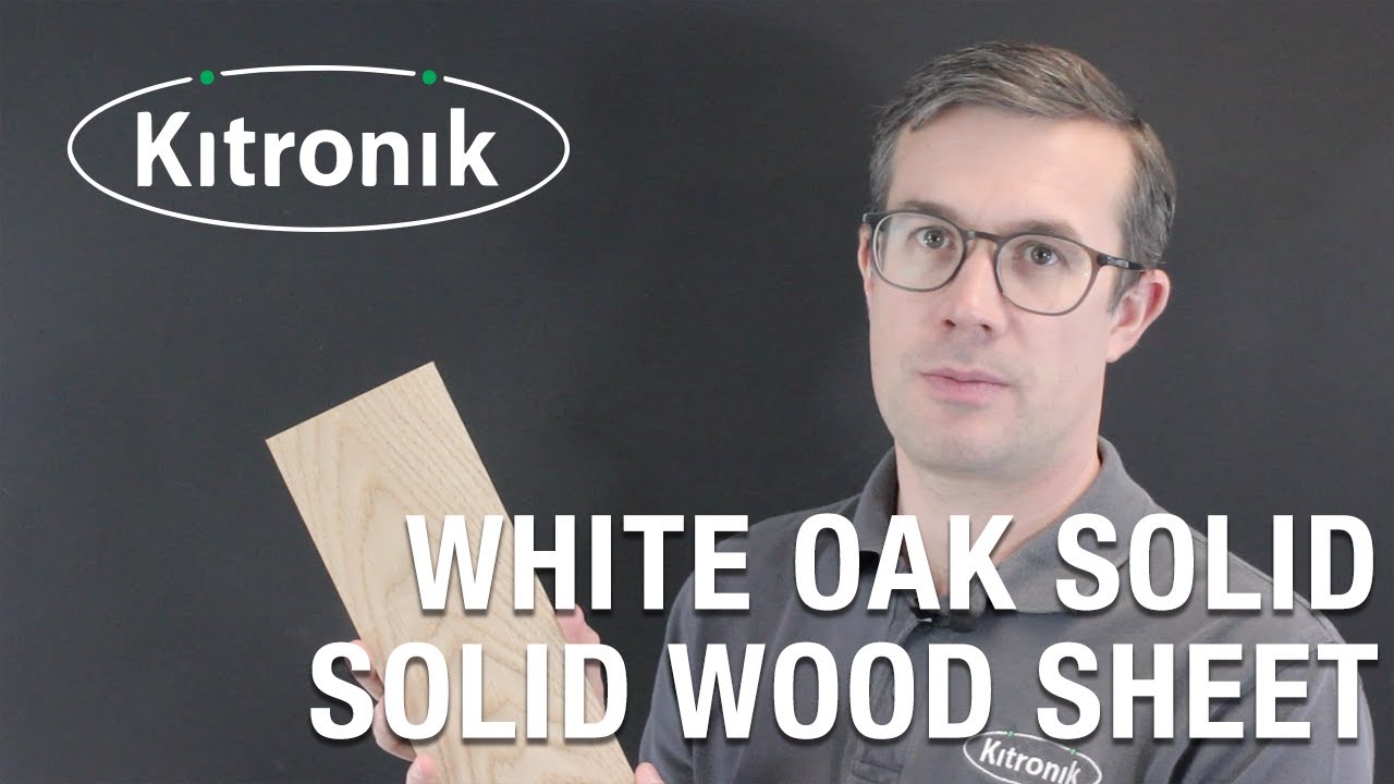 White Oak, Solid wood sheets, 5mm x 300mm x 100mm from Kitronik
