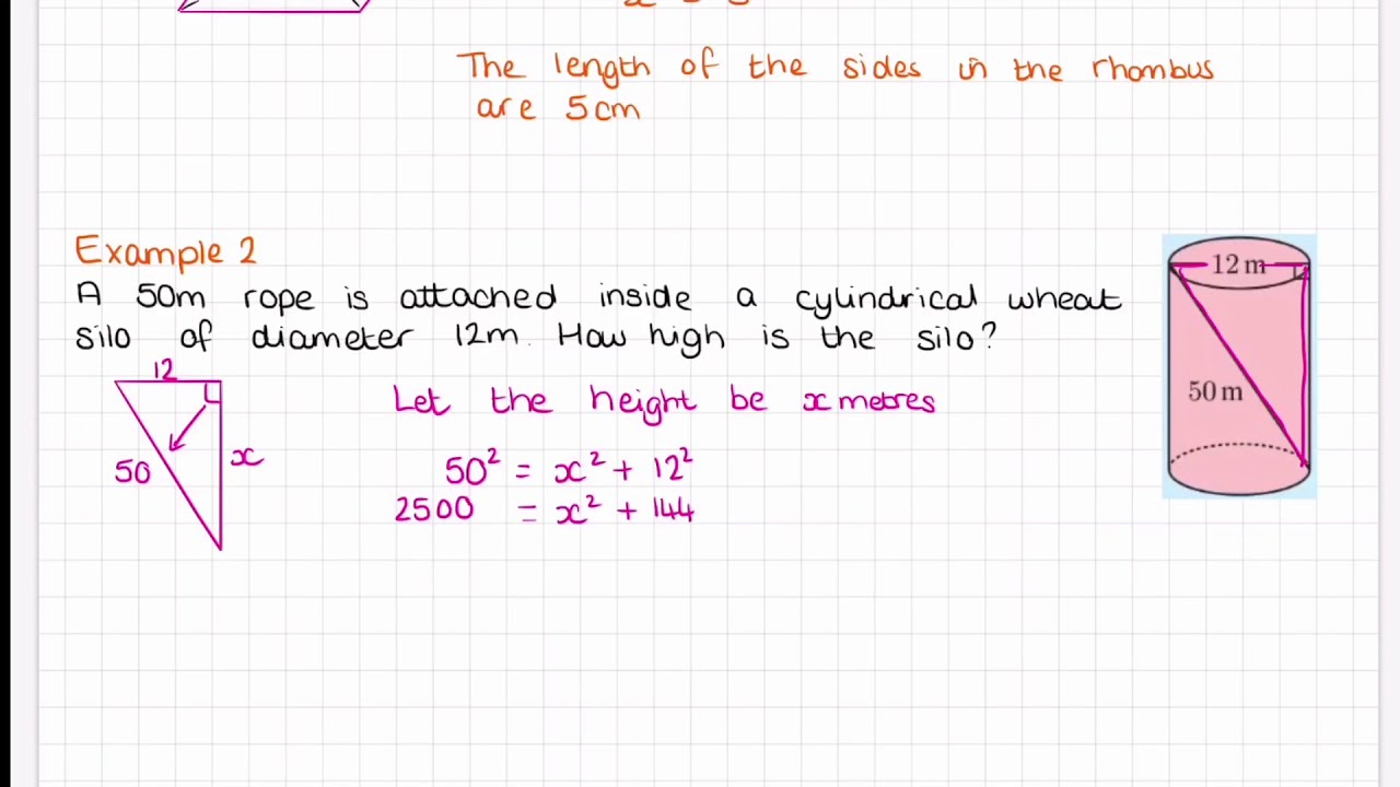 Problem Solving with Pythagoras' Theorem
