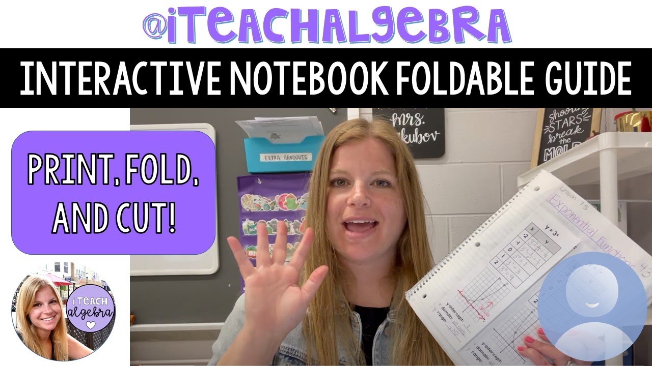 How to Print, Fold, and Cut Foldables for Interactive Math Notebooks!