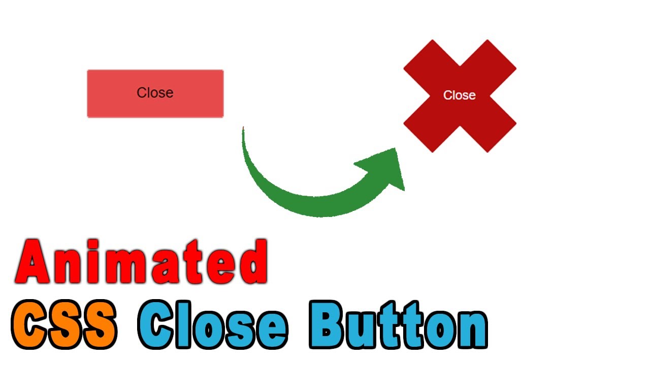 Animated CSS Close Button | HTML & CSS Tutorial | Learn Web