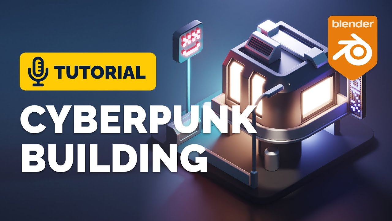 Blender Cyberpunk Building Tutorial | Polygon Runway