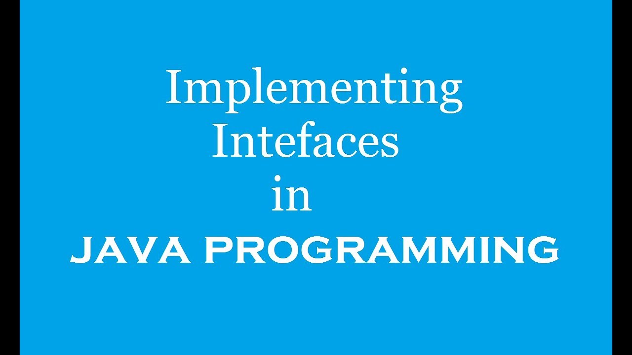 Interface in Java | Java Programming Tutorial | Java Interface Example