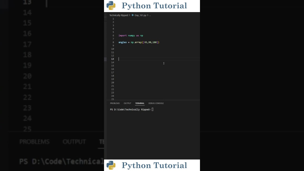 Sin/Cos/Tan In Numpy | Python Tutorial