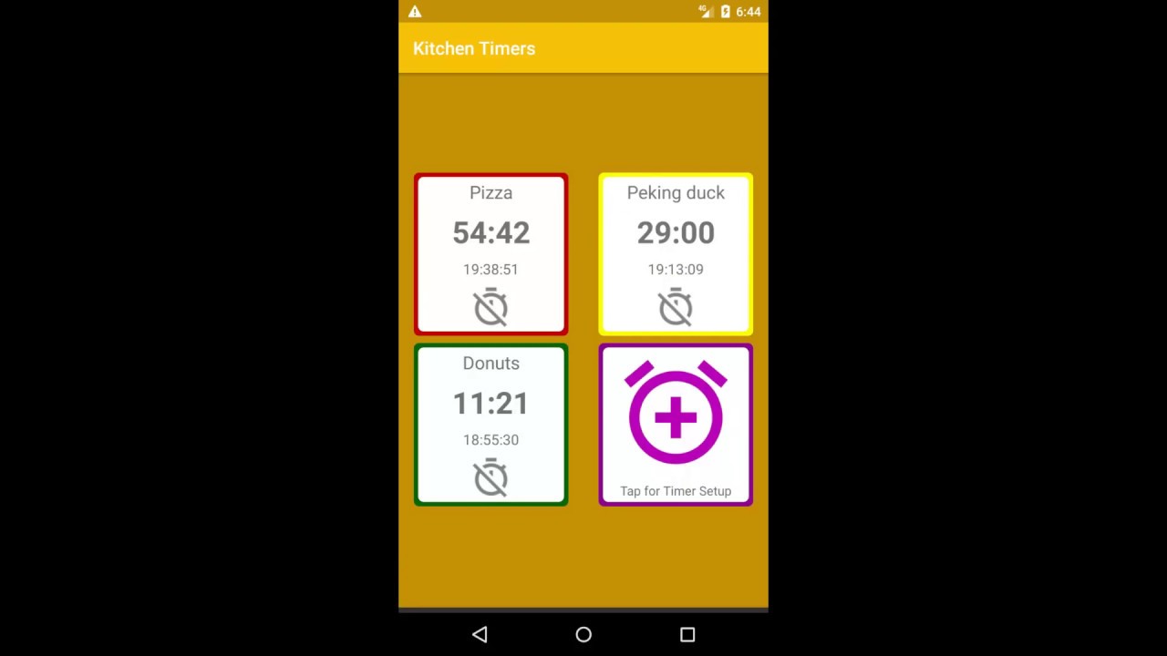 [Android] Kitchen Timers app (4.x version)