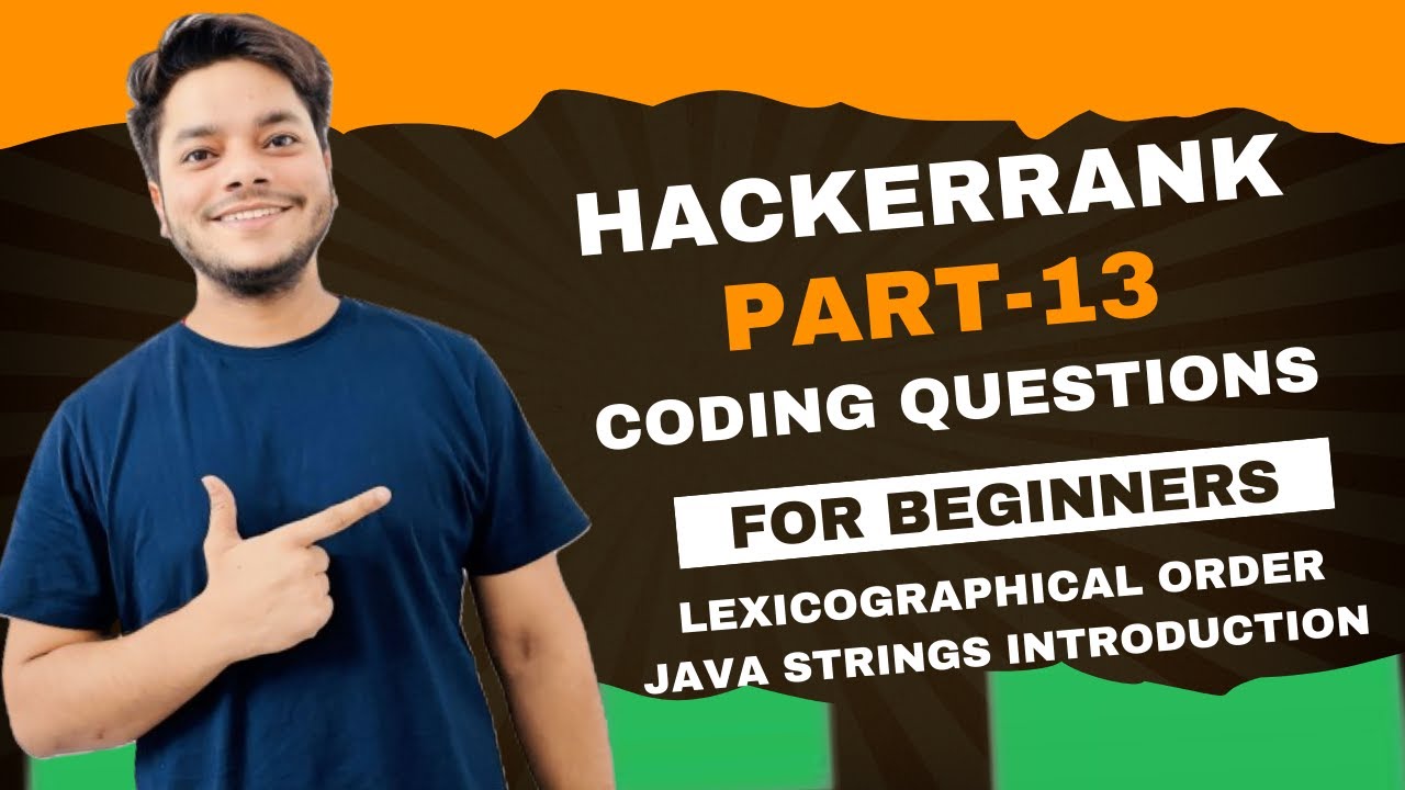 Java Strings Introduction in Lexicographically Order on Hackerrank Solution | | Problem Solving |
