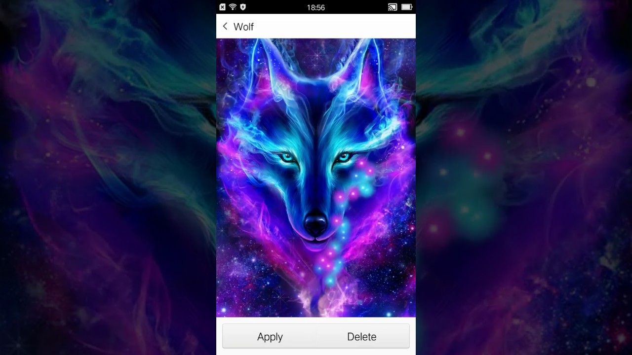 Galaxy Wolf Live Wallpaper